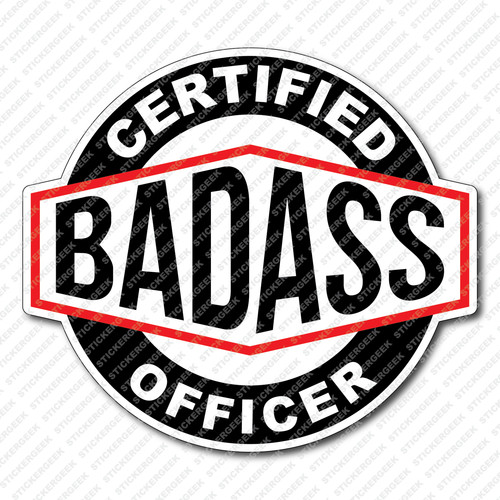 Certified Bad Ass OFFICER Police Sheriff Laptop Tablet Water Bottle ...