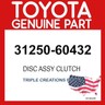 3125060432 Genuine Toyota DISC ASSY CLUTCH 31250-60432 | eBay