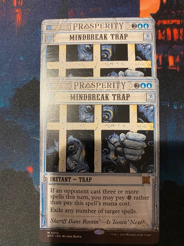 MTG Outlaws of Thunder Junction Mindbreak Trap x 2 | eBay