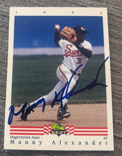 Manny Alexander 1992 Classic Best #119 Signed Autographed card ...
