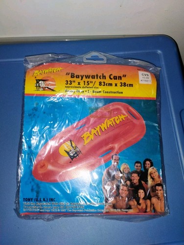 NEW 1997 Baywatch Inflatable Can TV Pool Float Flotation David ...