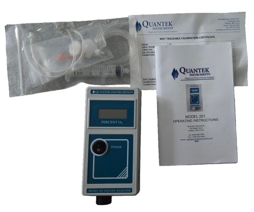 QUANTEK INSTRUMENTS MODEL 201 PORTABLE OXYGEN ANALYZER | eBay