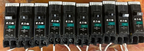 Lot Of 10 Eaton BRN115AF BRcaf115 Combination AFCI 15 Amp 1 Pole ...