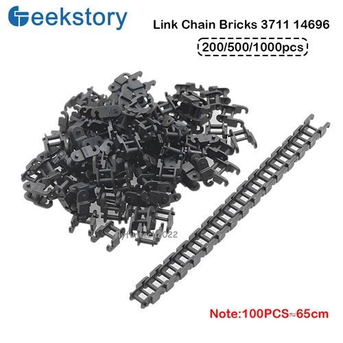 1000PCS Technic Parts Link Chain Bricks MOC Track Tread for lego 3711 ...