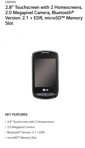 Net10 LG LG800G Black | eBay