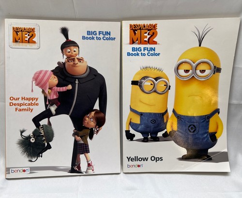 Set of 2 Despicable Me Minions Puzzle Activity Coloring Books Kids ...