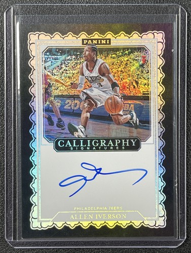 ALLEN IVERSON 2023-24 PANINI ORIGINS #CAL-AIV CALLIGRAPHY AUTOGRAPH ...