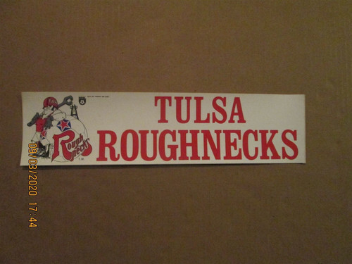 NASL Tulsa Roughnecks Vintage Defunct Team Logo Soccer Bumper Sticker ...