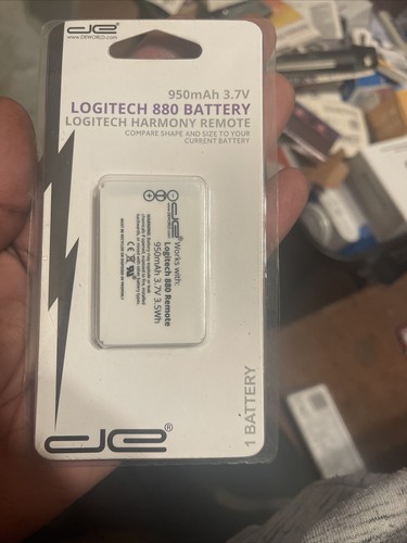 DE World Logitech 880 Harmony Remote Battery 950mAh 3.7V 230-2483 **NEW ...