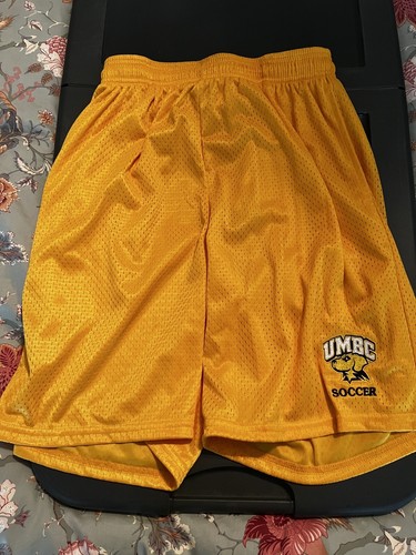 UMBC GOLD MESH SOCCER EMBROIDERED SHORTS | eBay