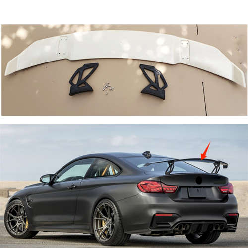 55'' Universal Spoiler Unpainted Rear Wing Sedan/Coupe V Style General ...