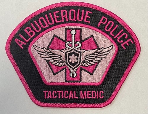 Albuquerque Police Department Tactical Medic Shoulder Patch Cancer Awareness | eBay