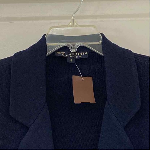 St John Basic Women's Size 8-M Navy Solid Blazer Jacket | eBay