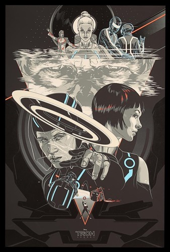 TRON: LEGACY - Mondo Screenprint by MARTIN ANSIN - xxx/390 | eBay