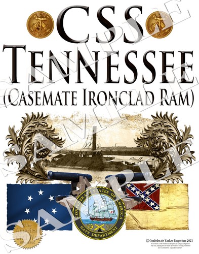 CSS Tennessee (Ironclad) Confederate Naval American Civil War themed ...