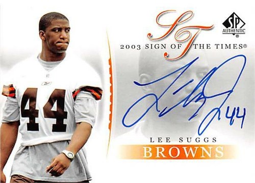 Lee Suggs autographed Football Card 2003 Upper Deck Sign of the Times # ...
