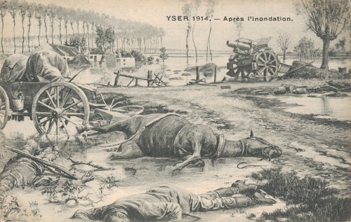 Military Battle of The Yser World War 1 Battle Vintage Postcard 06.40 ...