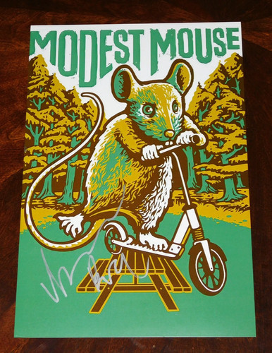 MODEST MOUSE SINGER ISAAC BROCK SIGNED 12X18 POSTER!!! | eBay
