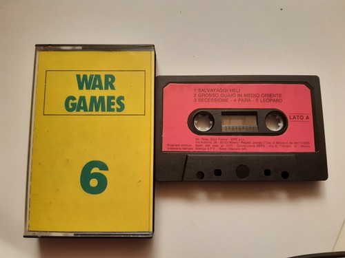 Vintage Cassetta Giochi Commodore 64/128 C64 C128 - War Games 6 | eBay