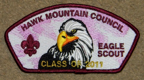 Hawk Mountain Council 2011 Eagle Scout CSP - Magenta Bdr - SA60.1 | eBay