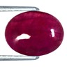 Natural Blood Red Ruby 7mm Round Cab Pair 4.08cts Unheated Madagascar ...