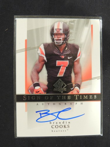 2014 Brandin Cooks UD SP Authentic Sign of The Times Rookie Autograph ...