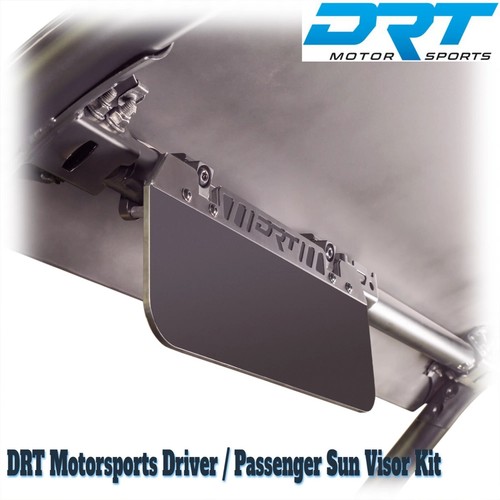 DRT Universal 1-3/4" UTV SXS Sun Visor Kit RZR Pro Turbo KRX Talon ...