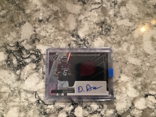 2023 CHRONICLES DRAFT DEVON ACHANE RC ZENITH ROOKIE PATCH AUTOGRAPH ...