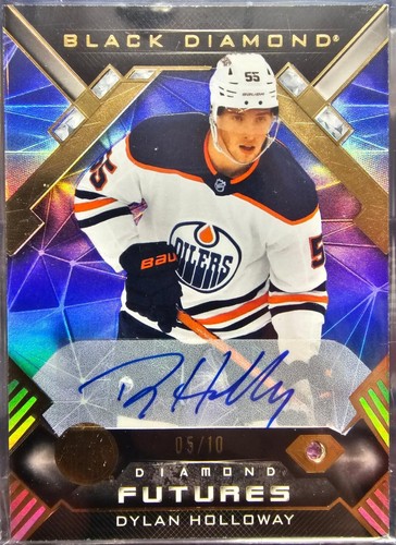 Dylan Holloway 22/23 Upper Deck Black Diamond Futures Diamond Auto /10 ...