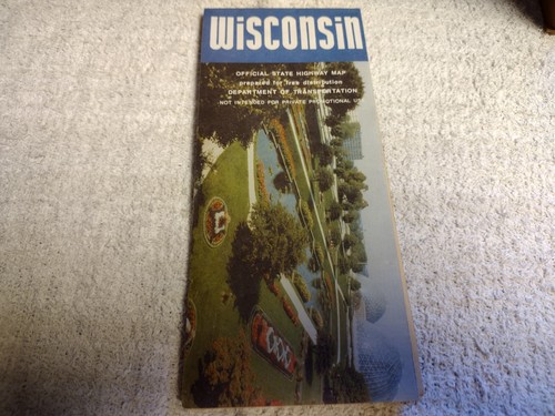 WISCONSIN STATE 1989, 1990 HIGHWAY ROAD MAP | eBay