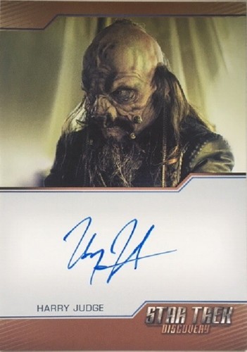 Harry Judge Bordered Autograph from Star Trek Discovery Season One | eBay