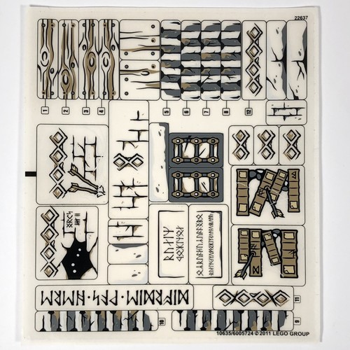 LEGO STICKER SHEET 9473 The Mines of Moria Lord Of The Rings LOTR ...