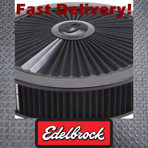 Edelbrock PRO-FLO AIR CLEANER BLACK suits Ford 302 351 Cleveland ...