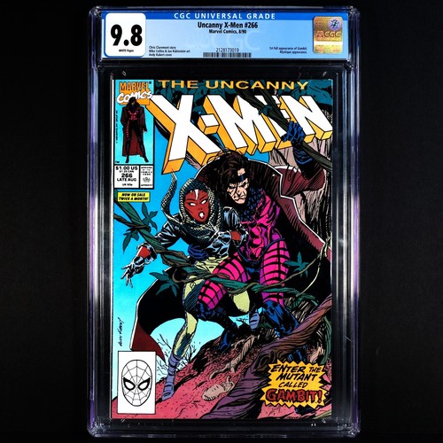 Uncanny X-Men #266 🔥 1st full appearance GAMBIT 🔥 CGC 9.8 WP (Deadpool ...