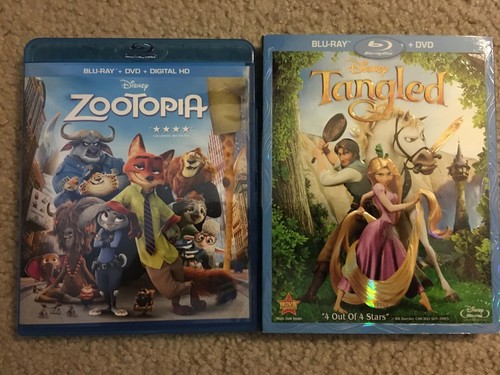 Disney's Zootopia and Tangled Blu ray Set | eBay
