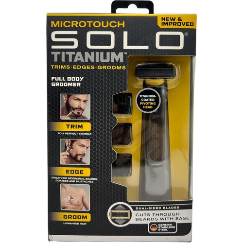 Micro+Touch+Solo+Titanium+Grooming+Trimmer+for+Men+-+Black for sale ...