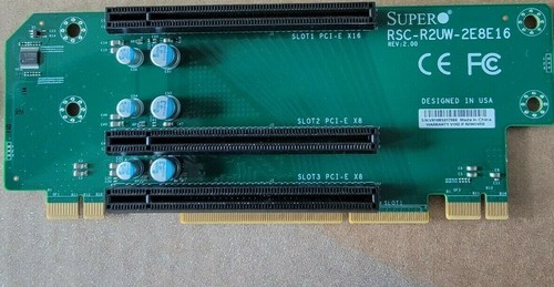 Supermicro RSC-R2UW-2E8E16 2U LHS WIO & PCI-Express x8 x16 Riser Card ...