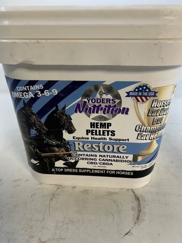 Yoder's Nutrition Hemp Pellets - Restore - Horse Food 10 lbs | eBay