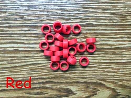 25pcs/Bag Large Type Dental Silicone Instrument Color Code Rings Red | eBay