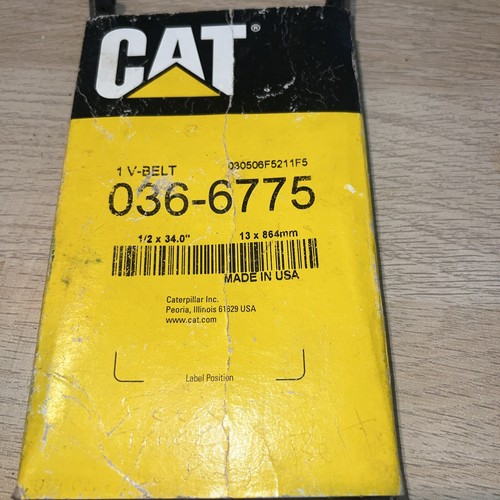 Cat Caterpillar 036-6775 V-BELT COGGED | eBay