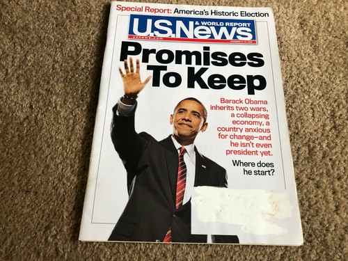 NOV 7 2008 US NEWS AND WORLD REPORT magazine OBAMA | eBay