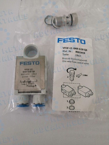 1pcs New FESTO one-way throttle valve VFOF-LE-BAH-G18-Q6（8001459） | eBay