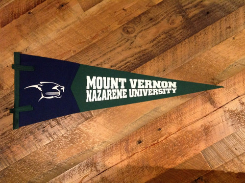MOUNT VERNON NAZARENE UNIVERSITY Pennant The Cougars of Mount Vernon ...