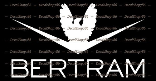 Bertram Yachts -Outdoor Sports- Car/SUV/Truck Vinyl Die-Cut Peel N ...