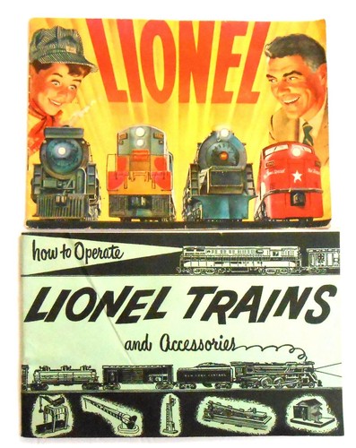 LIONEL TWO 1954 POSTWAR BOOKS, INSTRUCTION BOOK & MINIATURE CATALOG. | eBay