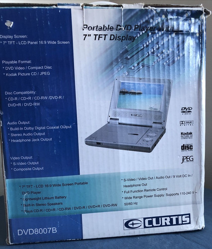 Curtis DVD8007 Portable DVD Player (7") for sale online | eBay