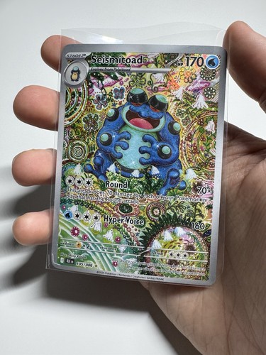 Seismitoad IR Black Bolt Pokémon Card - Near Mint SHINJI KANDA 666 ...