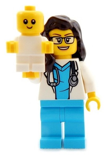 NEW LEGO PEDIATRICIAN and BABY MINIFIG LOT doctor nurse minifigure ...