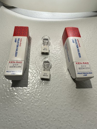 DYP "2-pack" projector lamp projection light bulb 120v 600w, NOS Ken ...