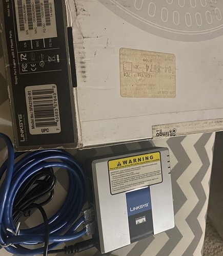 Linksys Lingo Phone Adapter Model No: SPA2102-PU | eBay
